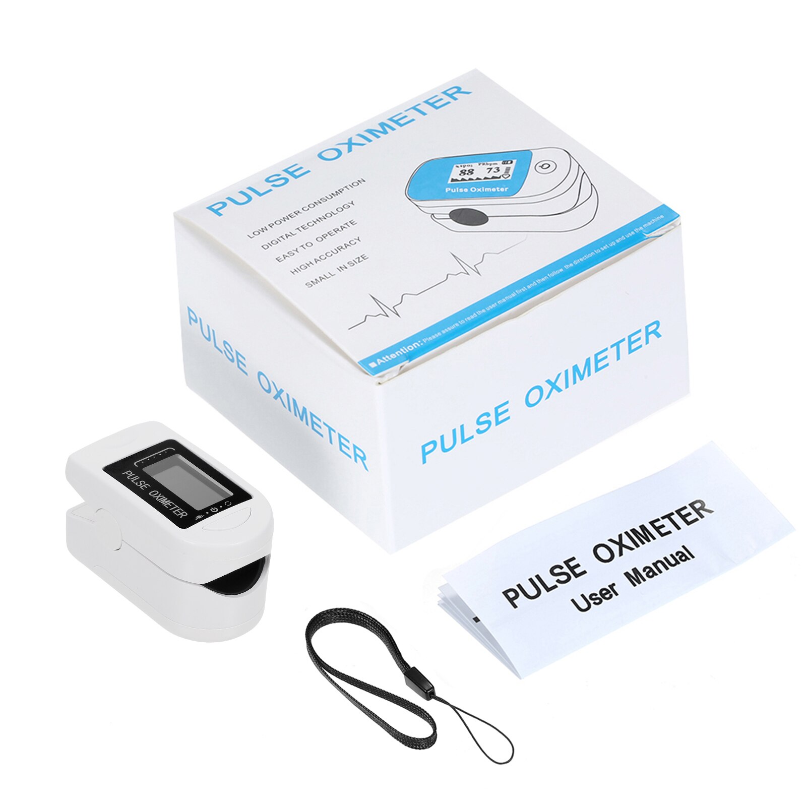 Digital Fingertip Pulse Oximeter OLED Display Bloo... – Grandado