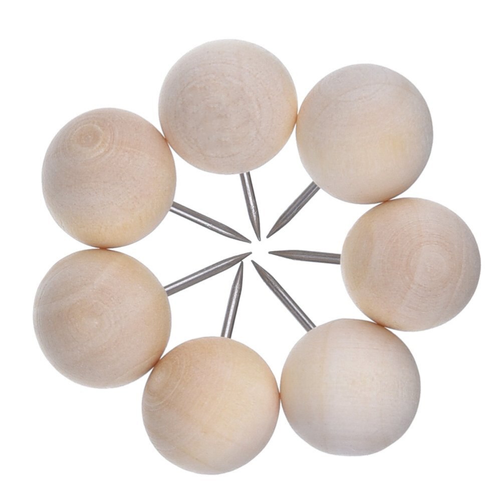 100pcs Cubic Wood Push Wooden Thumb Tacks for Map ... – Grandado