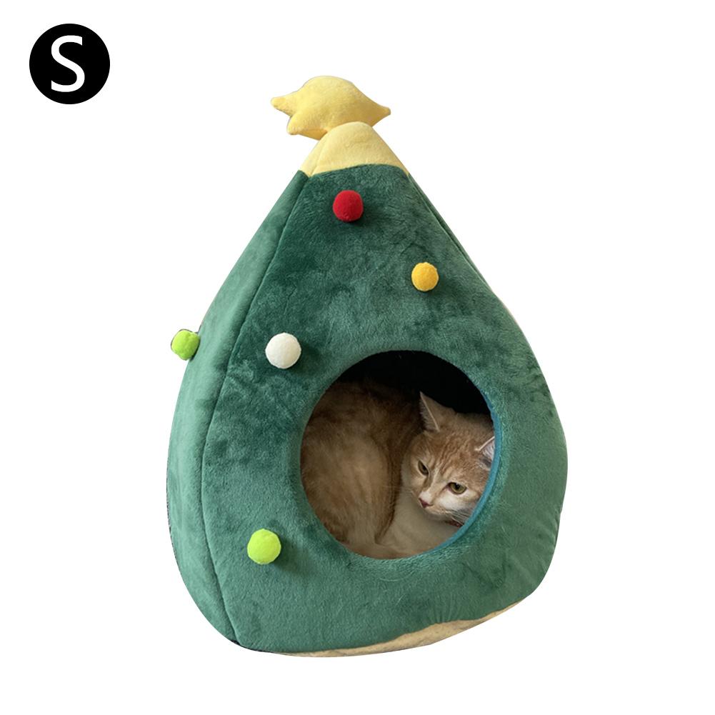 Christmas Tree Pet House Winter Warm Pet Nest Wint... – Grandado