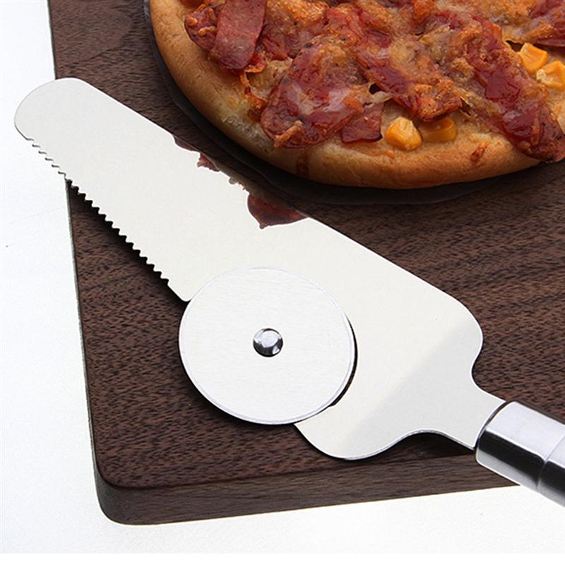 2 in 1 Portable Pizza Cutter Dough Wheels Pizza Sh... – Grandado