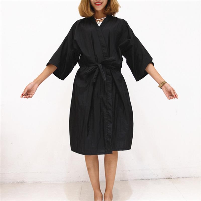Black Salon Gown Robes Cape Hair Salon Hair Cuttin... – Vicedeal