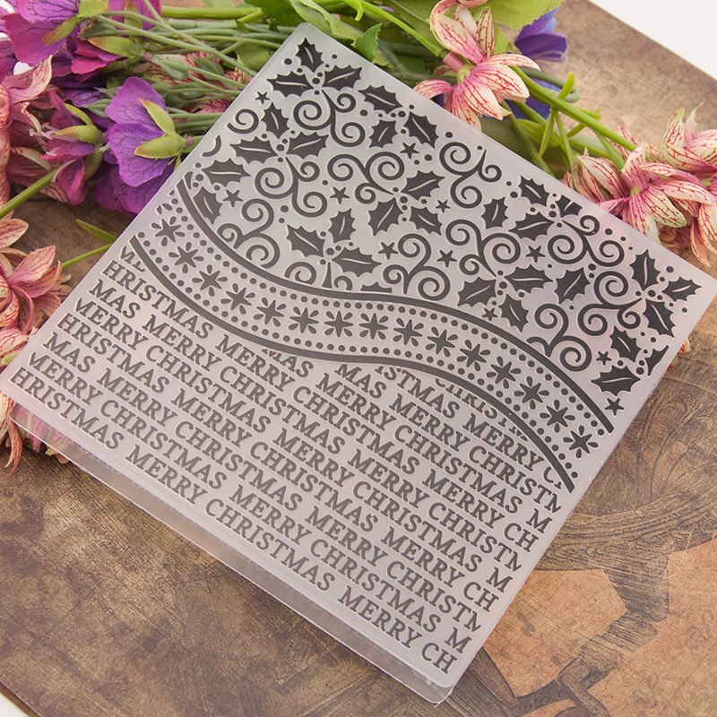 1Pcs Plastic Mold Template Embossing Folders DIY M... – Grandado