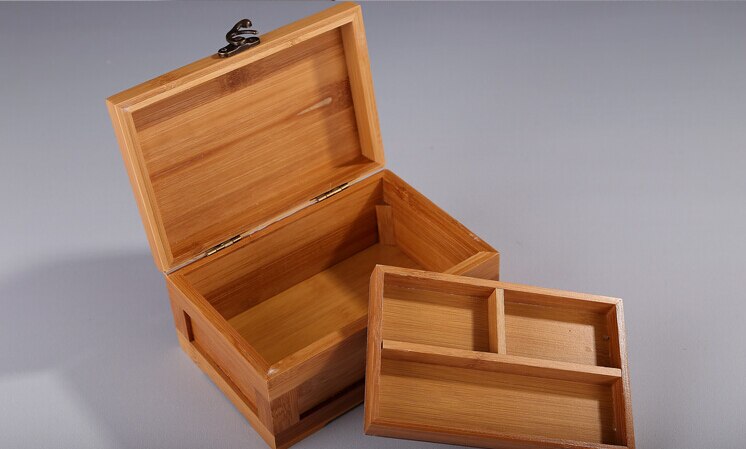 Hand made natural Bamboo storage box jewelry box p... – Grandado