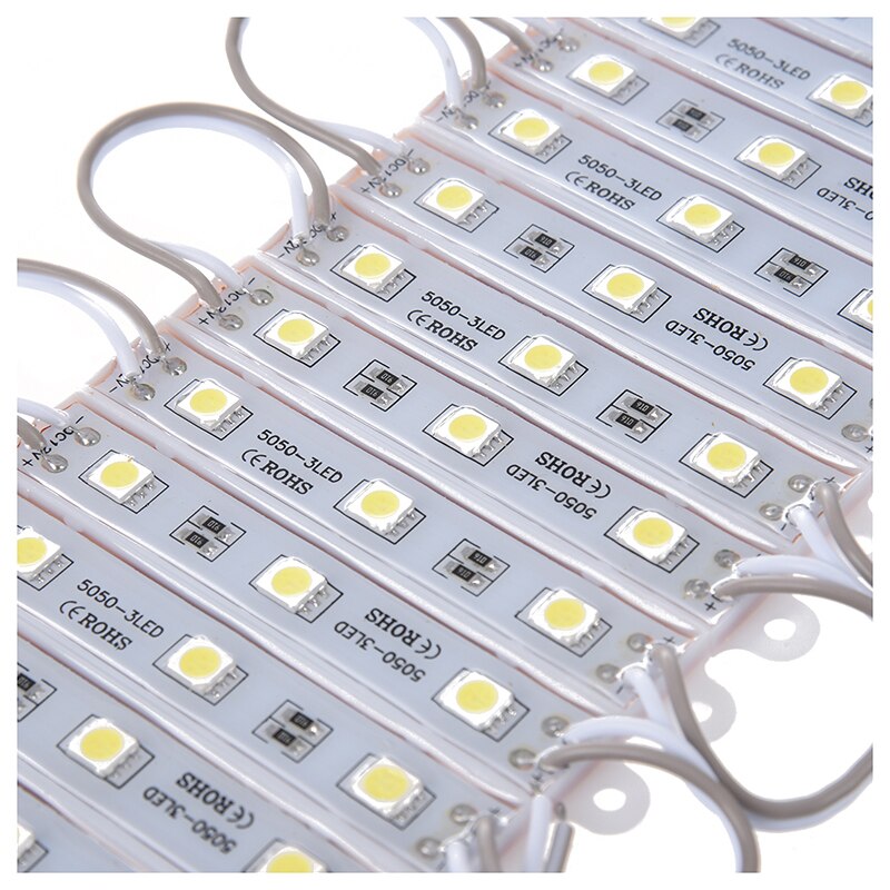 20 stücke 5050 SMD 3-LED-modul Weiß Wasserdicht Mo... – Grandado