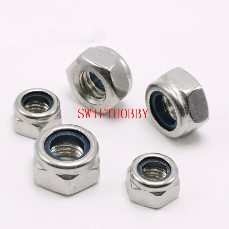 10 pcs rvs M3, M4, M5, M6 zelfborgende moer model ... – Vicedeal