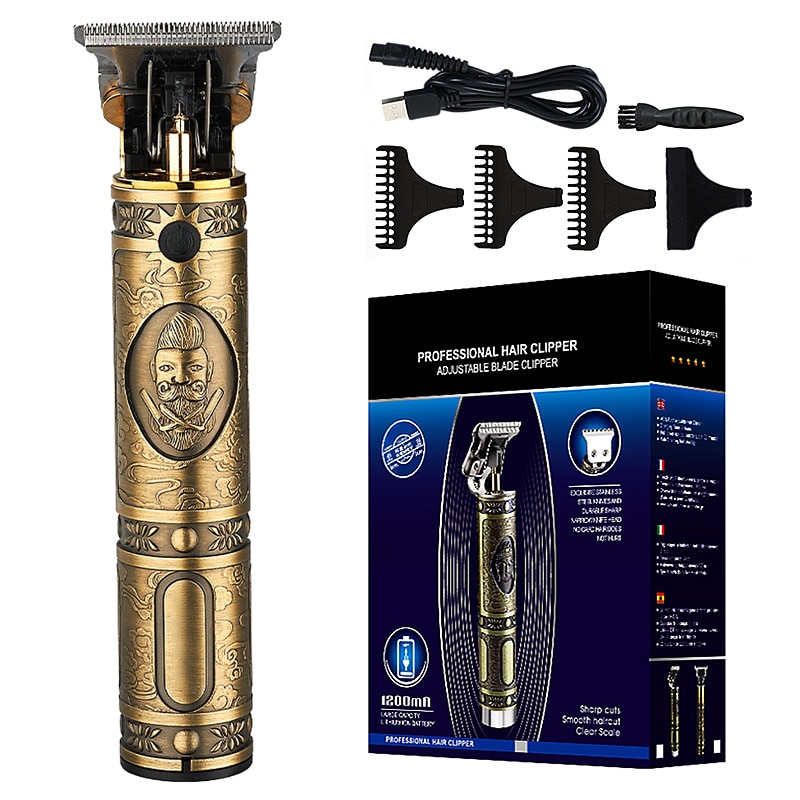 Hair Clippers Trimmer 0mm Rechargeable Hair Shavin... – Grandado