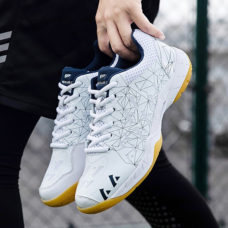 Mens Table Tennis Shoes Dark Blue Indoor Shoes Men... – Grandado