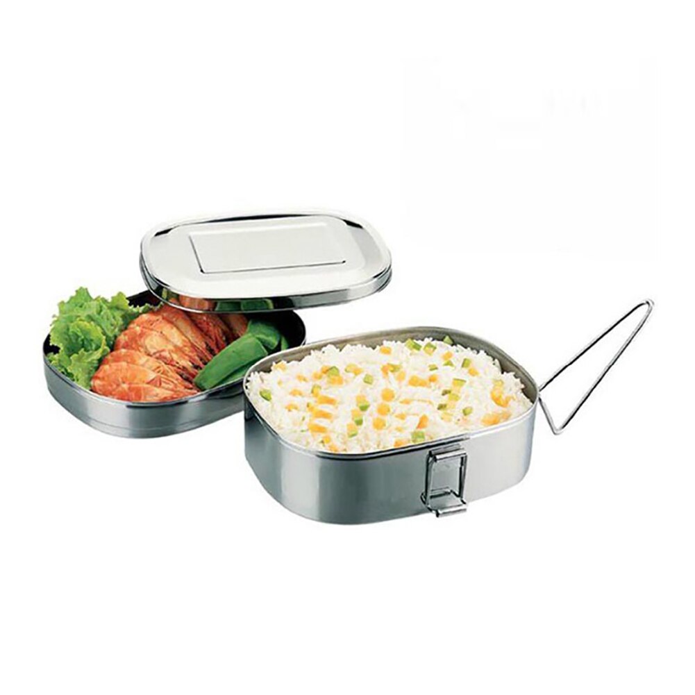 Double Layers Bento Lunch Box Student Stainless St... – Grandado