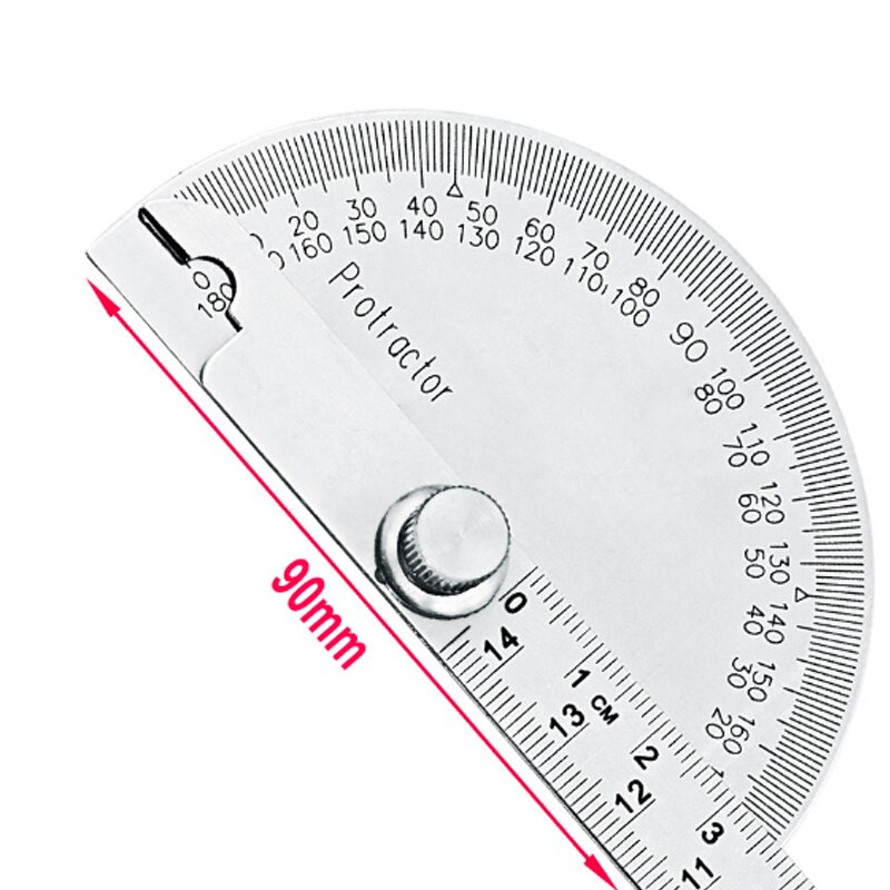 14.5cm 180 Degree Adjustable Protractor multifunct... – Grandado