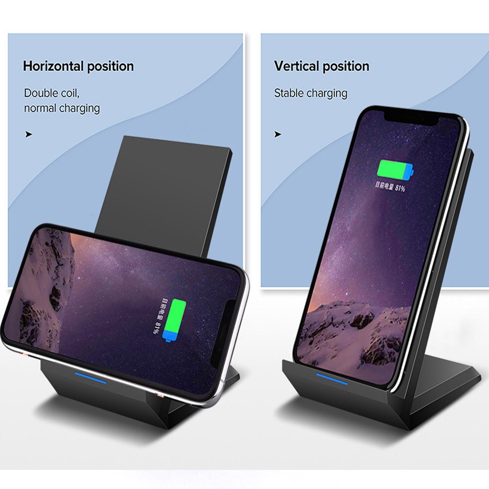 Mobile phone charger QI wireless charger 10W 7.5W ... – Vicedeal