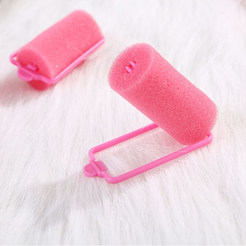 Soft Sponge Hair Rollers Pink DIY Hair Styling Foa... – Grandado