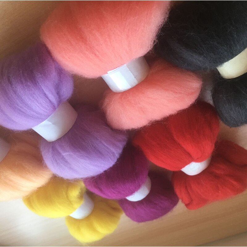 WFPFBEC 70g wol voor viltnaald wol roving 10g elke... – Vicedeal