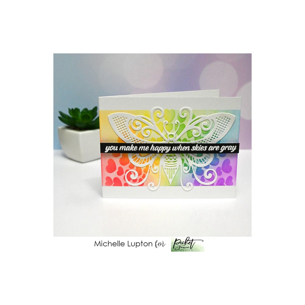 Rainbow Of Hearts Metal Cutting Stencil Scrapbook ... – Vicedeal