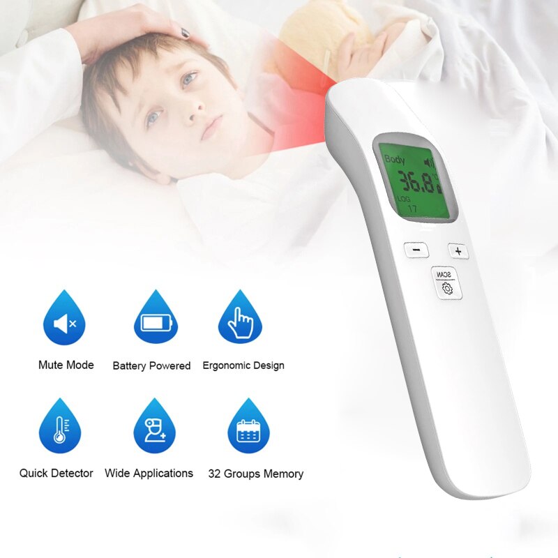 Menselijk Lichaam Thermometer SPO2 Pr Pi Oximeter ... – Vicedeal