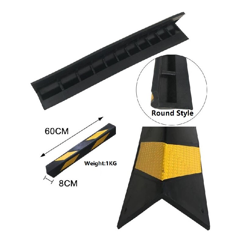 60CM*8CM PVC Reflective Rubber Corner Guard Anti C... – Vicedeal