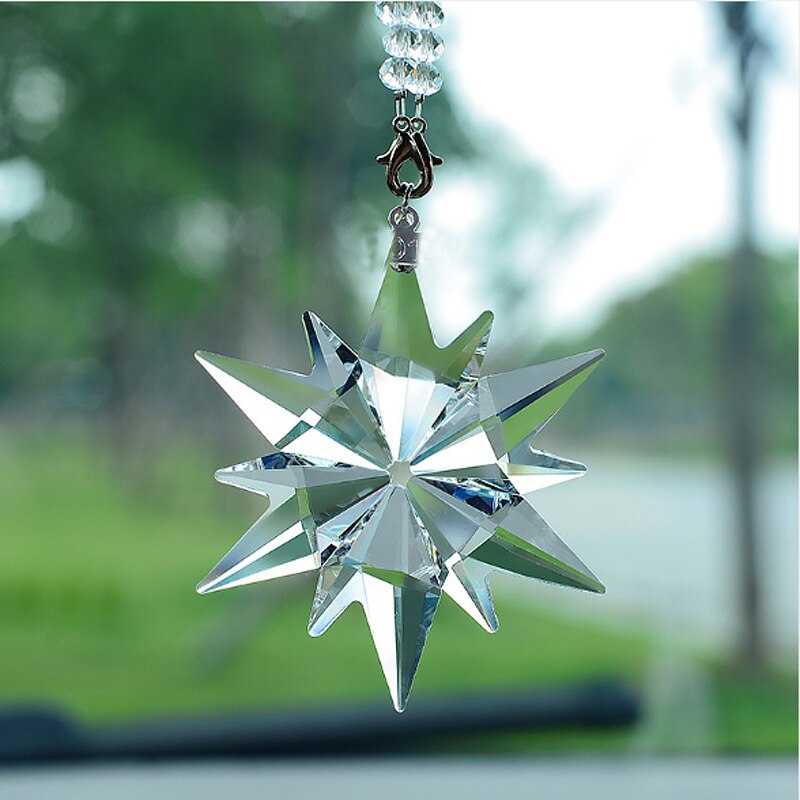 Sparkly Crystal Ornaments Pendant Sun Catcher Car ... – Vicedeal