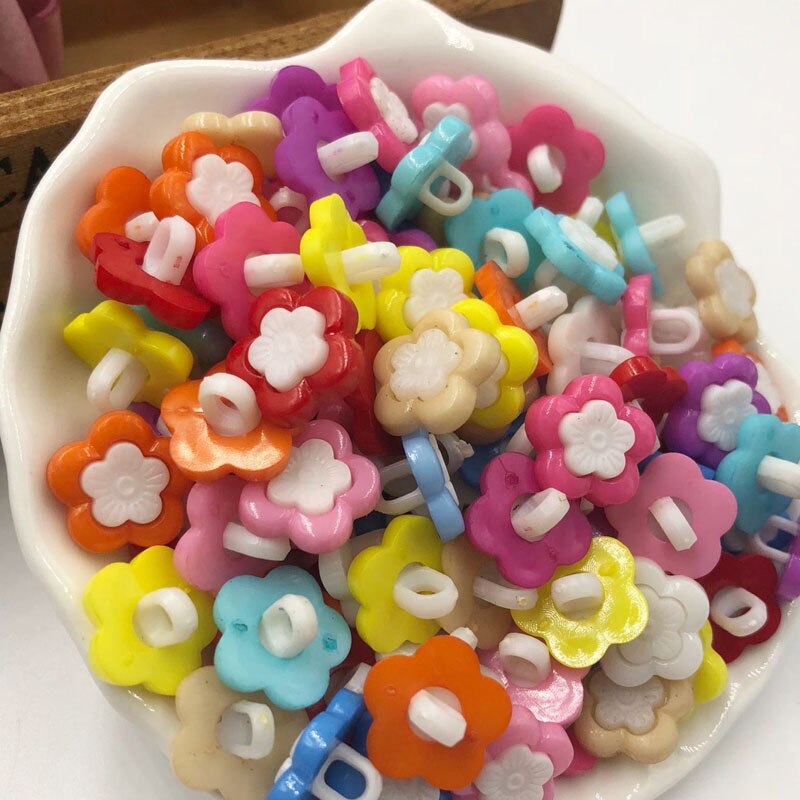 50pcs Sunflower Plastic Buttons Back hole DIY sewi... – Vicedeal