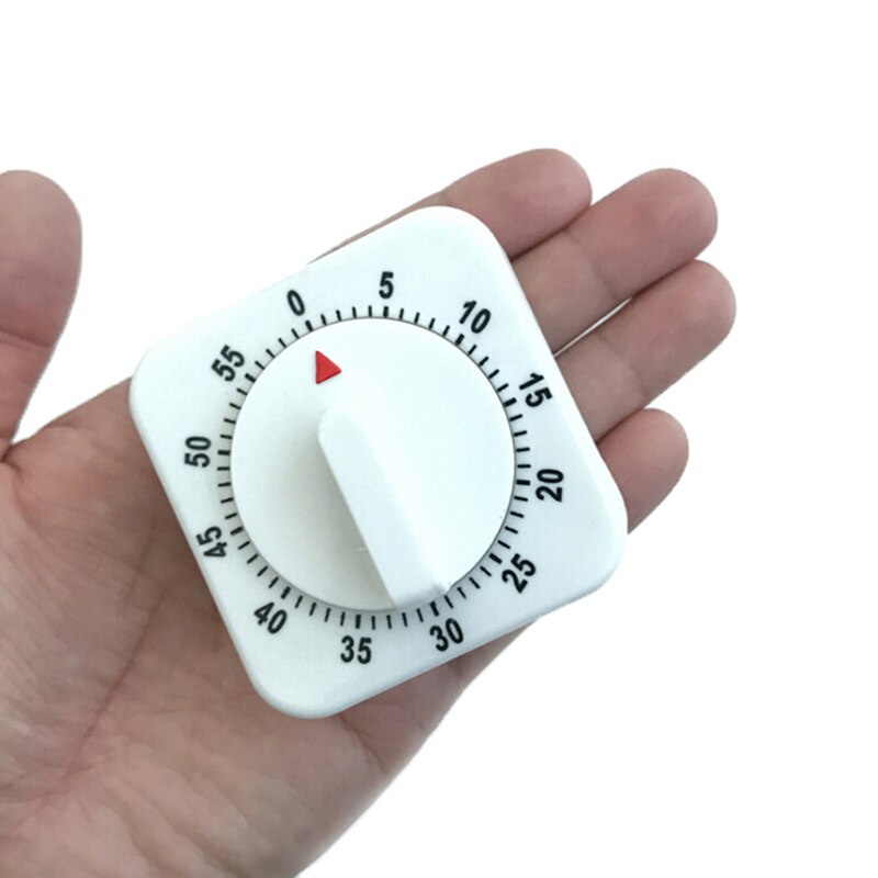White Portable 60 Minutes Kitchen Timer Count Down Vicedeal