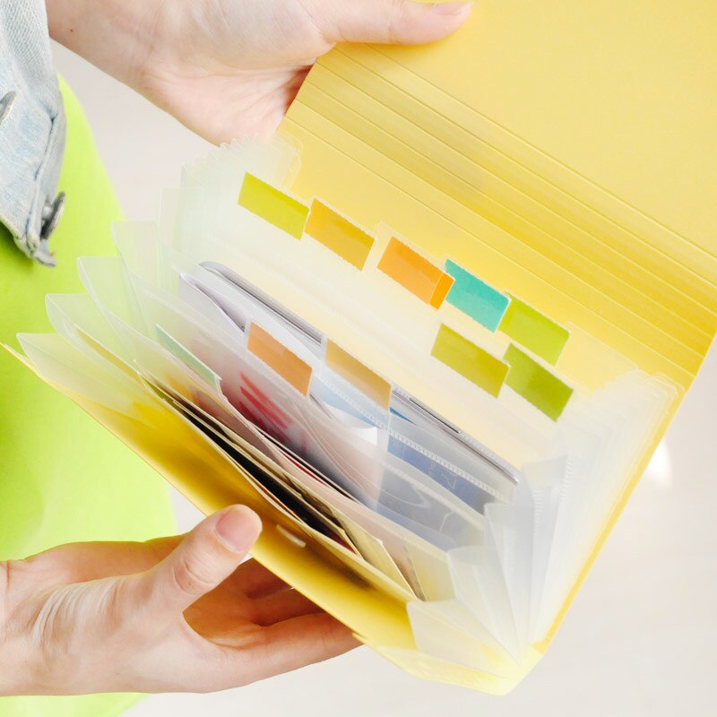 12 Layers PP Plastic Candy Color Finance Bill Fold... – Vicedeal