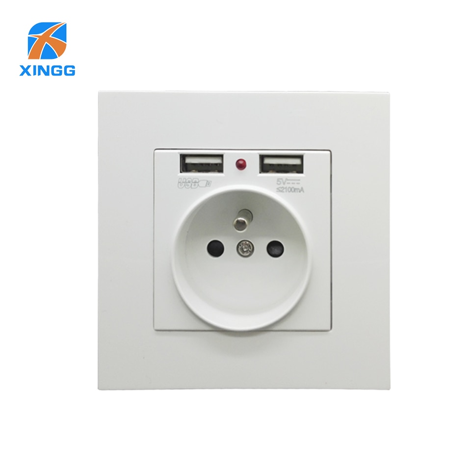 Usb Franse Type E Plug Adapter 2 Pin Ac Power Elek... – Grandado