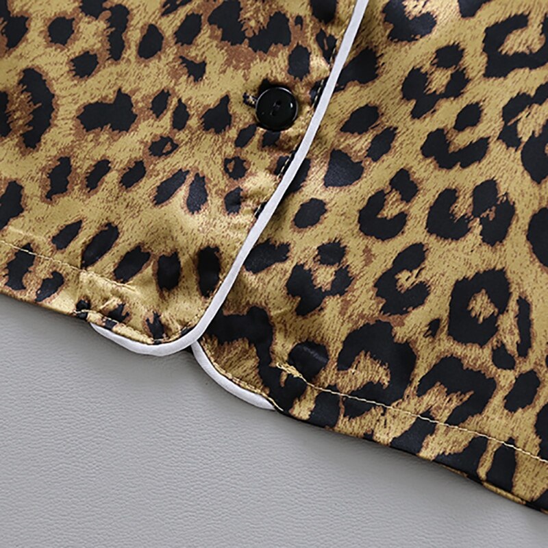 Baby Sleepwear Kids Girls Boys Pajamas Leopard Lon... – Grandado