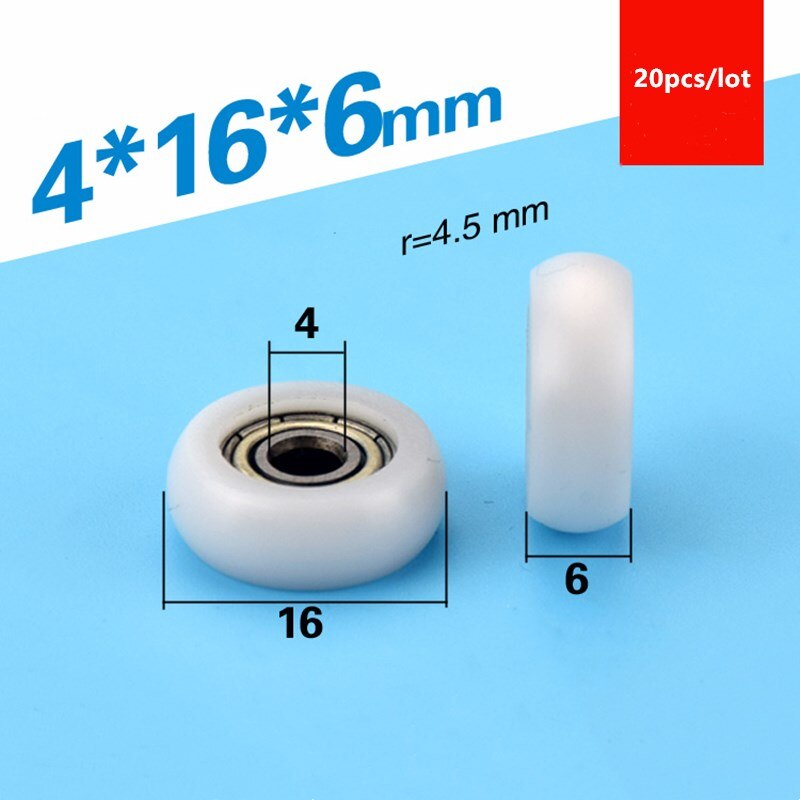 20Pcs Bol Arc Plastic Gecoat Lager 604ZZ 4*16*6Mm ... – Grandado