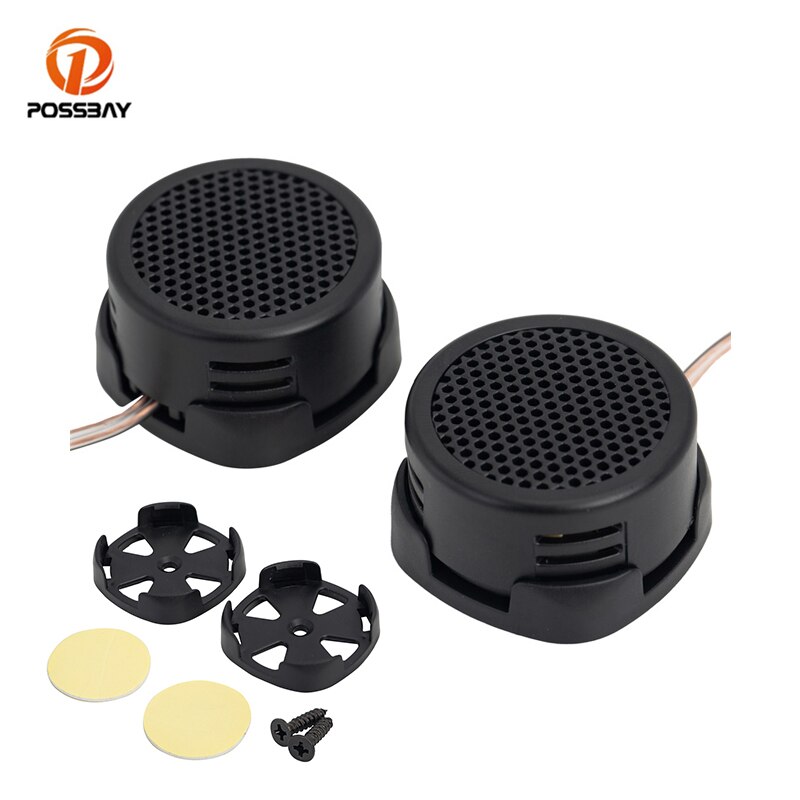 1 Paar Auto Tweeter 500W Zwart Speaker Dome Luidsp... – Vicedeal
