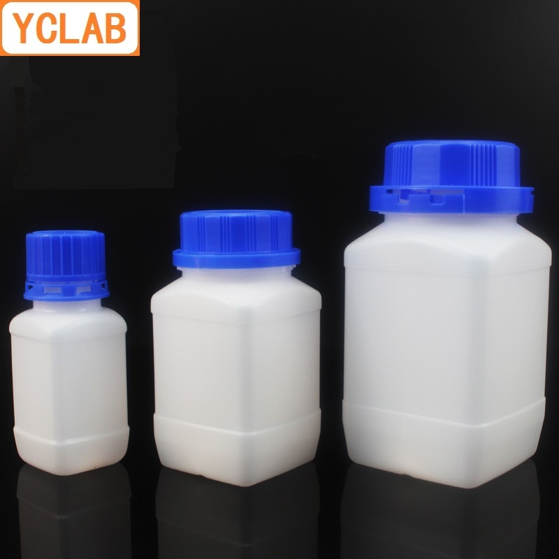 YCLAB 250mL Square Sampling Bottle HDPE Plastic wi... – Vicedeal