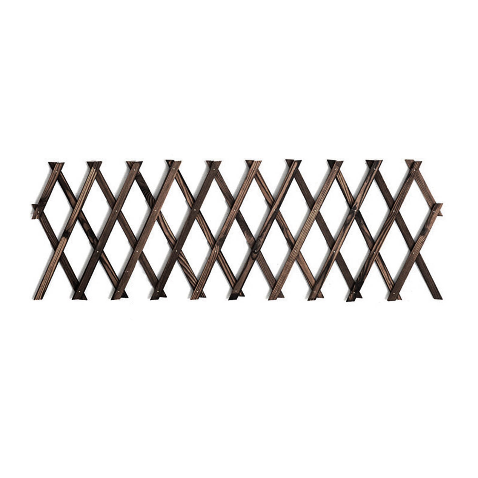 Brown Fold Lattice Fence Guardrail Expandable Gard... – Vicedeal