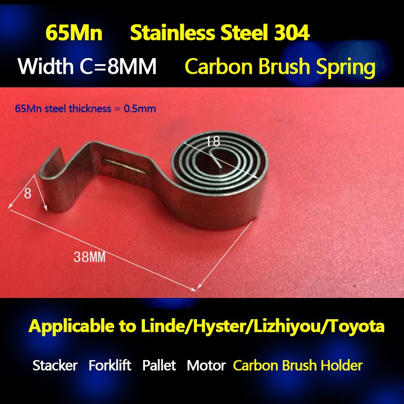65mn Stainless Steel 304 Carbon Brush Spring for F... – Grandado