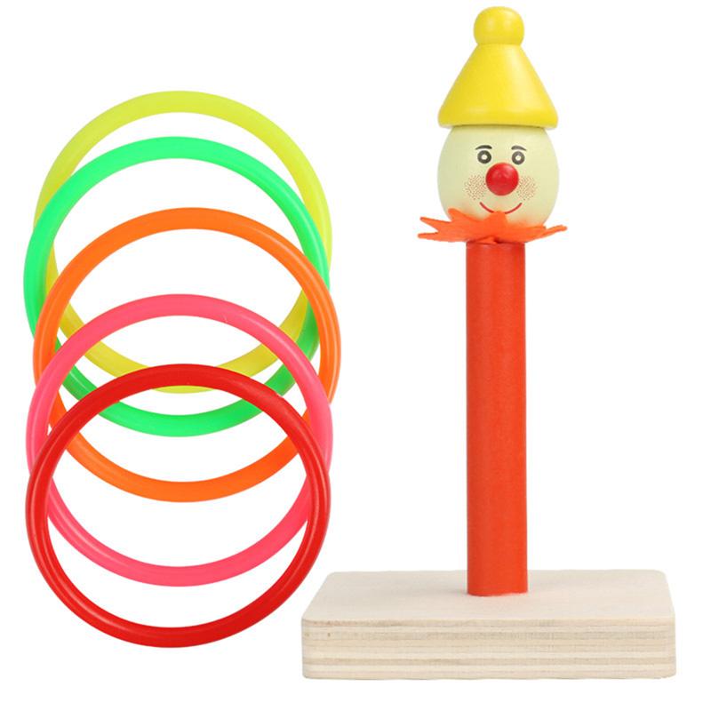 1 Set Gooien Ring Speelgoed Grappige Clown Cirkel ... – Vicedeal