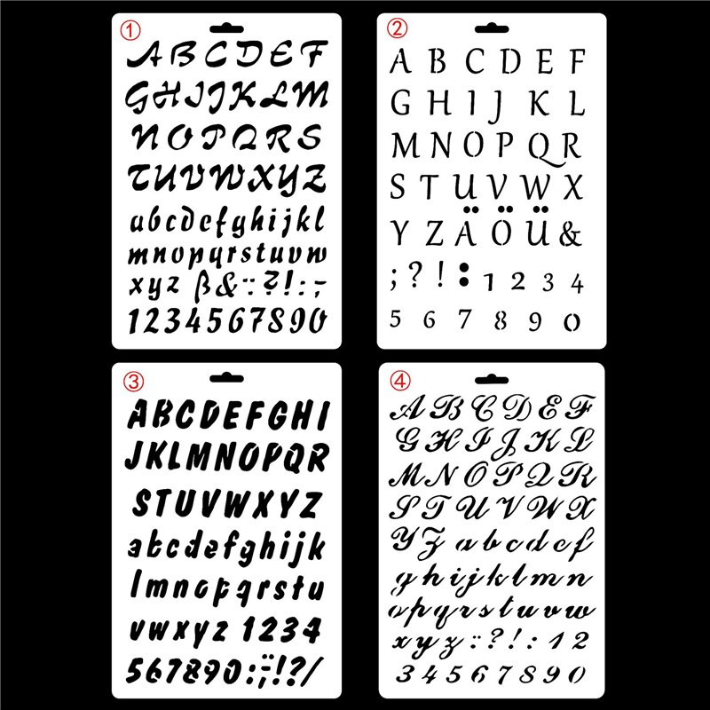 4Pcs/Lot 27cm Alphabet Letters DIY Craft Layering ... – Vicedeal