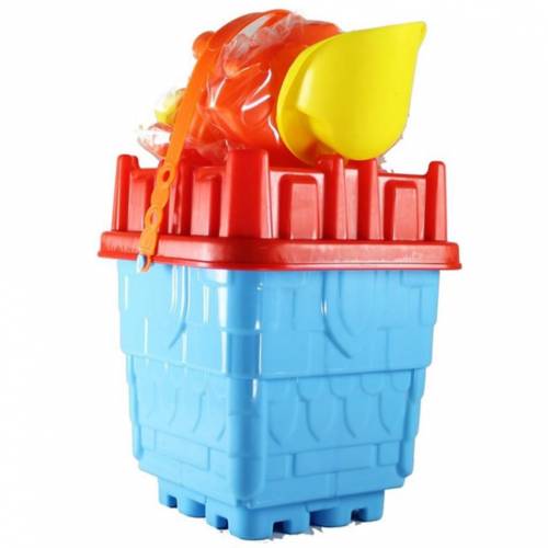 Castle Pattern Beach Sand Bucket Set, Toys Happy K... – Grandado