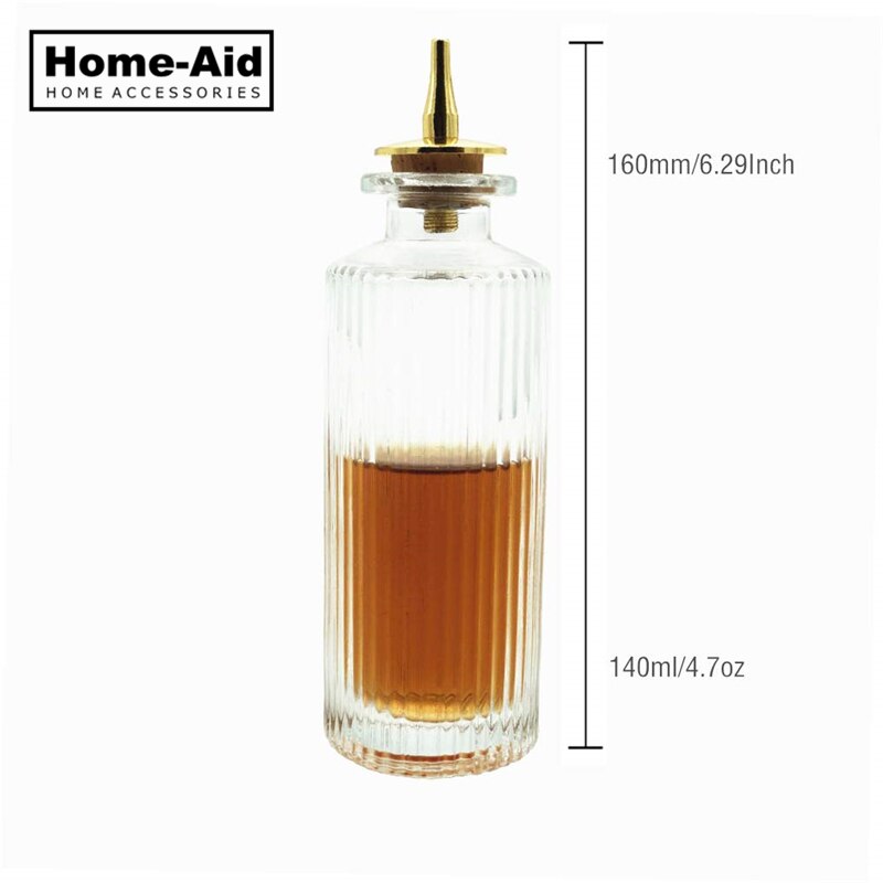 Bar Birdcage Dash Bottle 140ml Bitter Bottle Glass... – Grandado