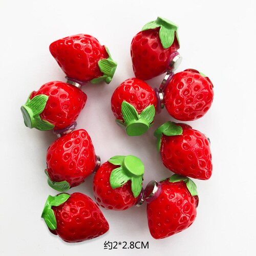 3D Stereo Strawberry Resin Fridge magnet Magnetic ... – Grandado