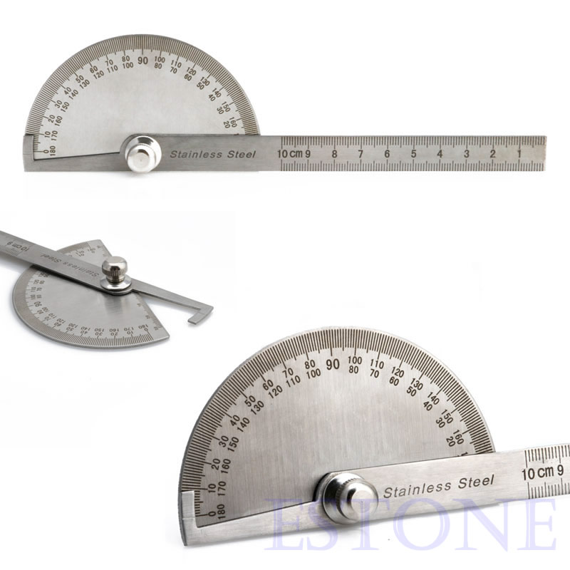 Stainless Steel Round Head Rotary Protractor Angle... – Vicedeal