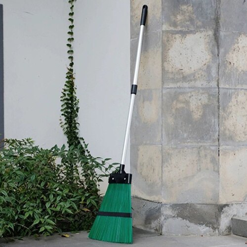 Outdoor Garden Broom Green PP Bristles Plastic Cle... – Vicedeal