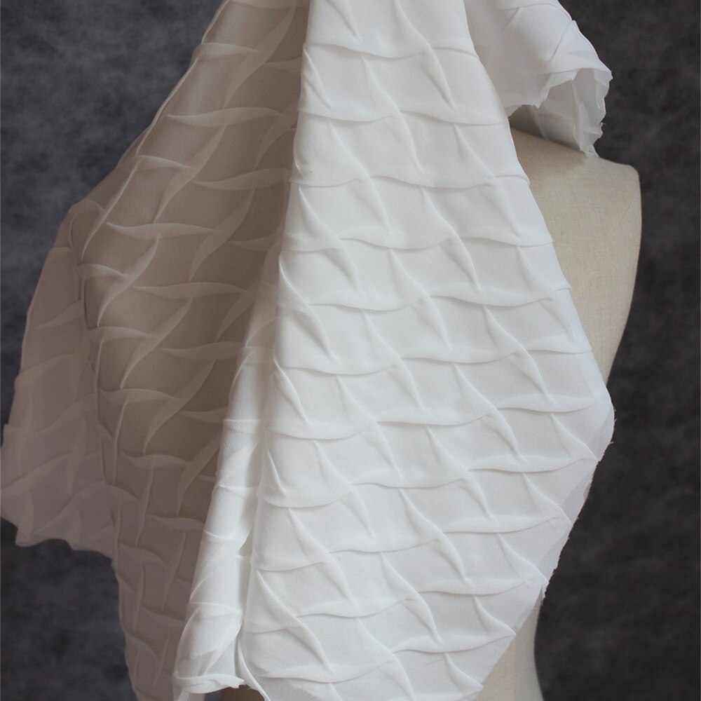 3d stereo Pleated Fabric Hand woven Chiffon fold D... – Grandado