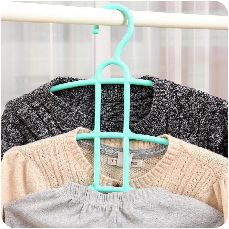 A408 home three-layer anti-slip plastic clothes ha... – Grandado