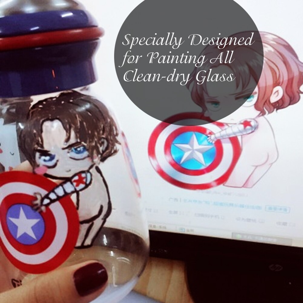 Memory 12 Colors Acrylic Glass Paints Set Art Pain... – Vicedeal