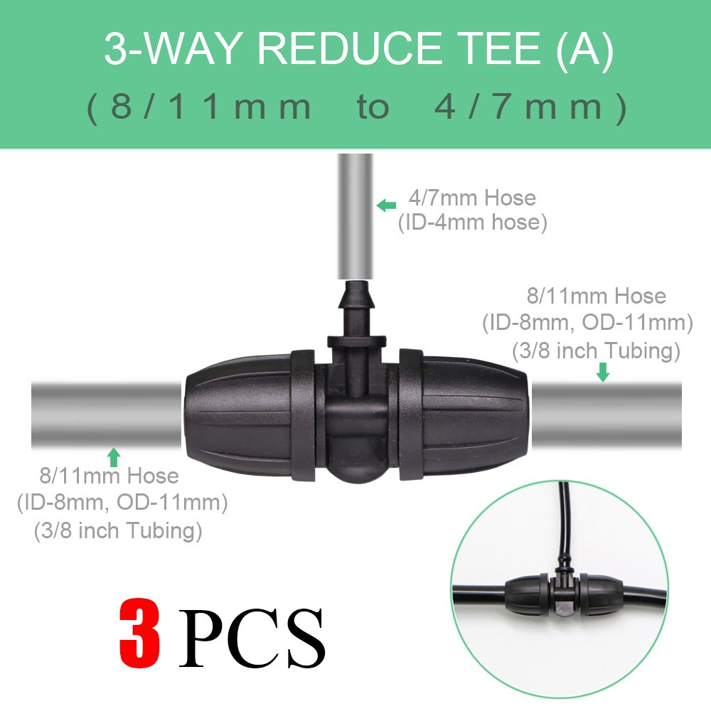 MUCIAKIE 8/11mm Water Hose Connector Garden Irriga... – Grandado