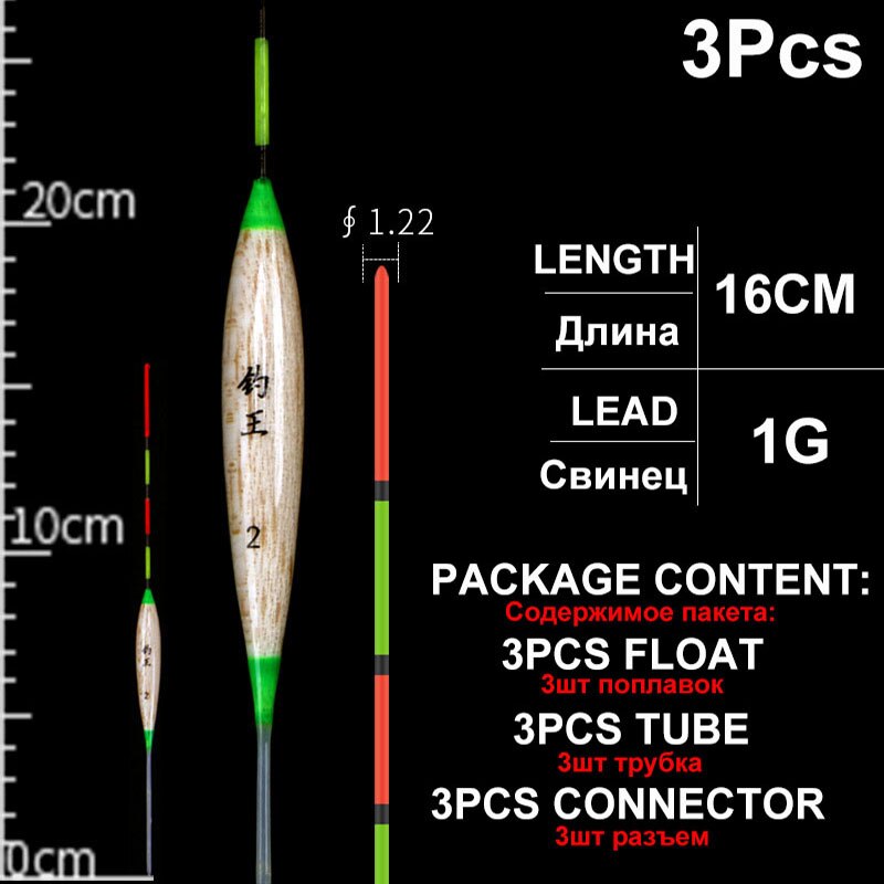 Jiuyu 3 Stks/partij Ondiep Water Visdobbers Balsa ... – Vicedeal