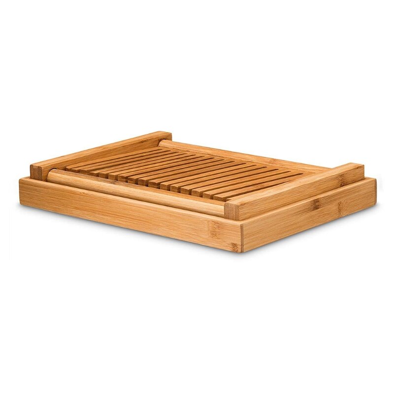 Coupe-pain réglable en bambou, support de coupe-pa... – Grandado