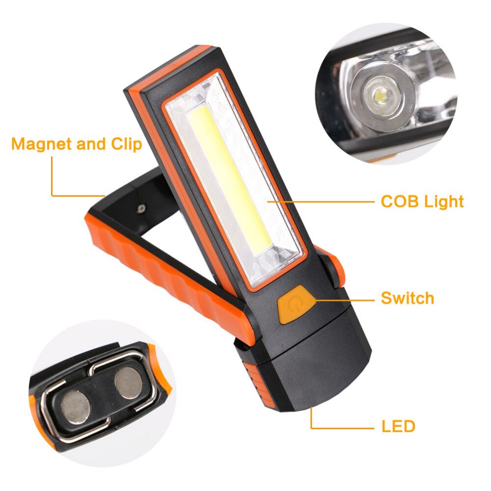 COB LED Work Light Inspection Lamp Flashlight Torc... – Vicedeal