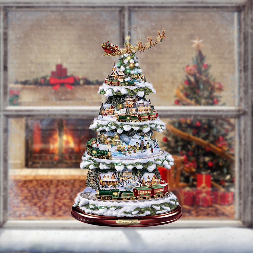 Christmas Tree Crystal Tree Christmas Sticker Orna... – Grandado