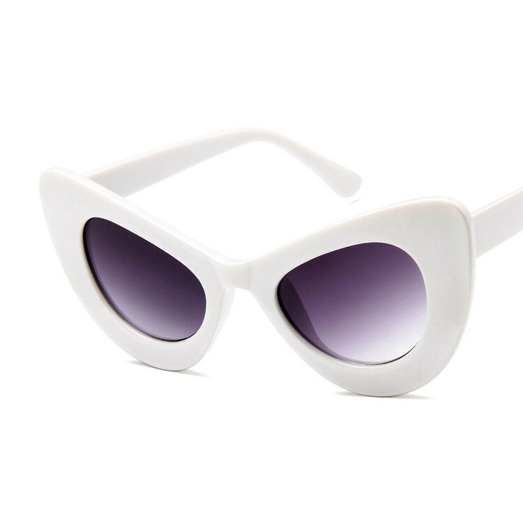 Triangle Big Frame Sunglasses Women Vintage Cat Ey... – Grandado