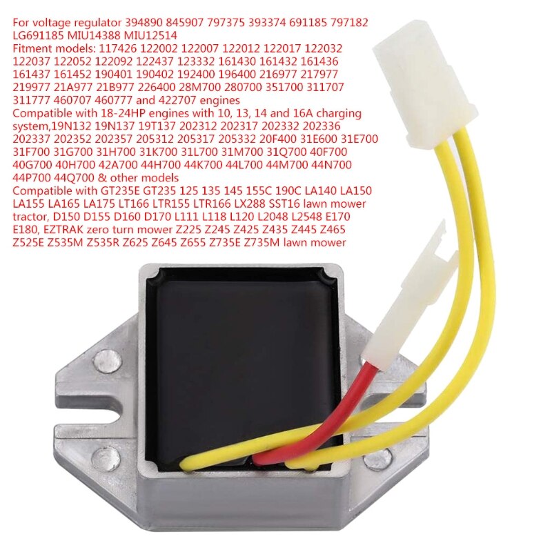 Voltage Regulator for Briggs & Stratton 393374 394... – Grandado