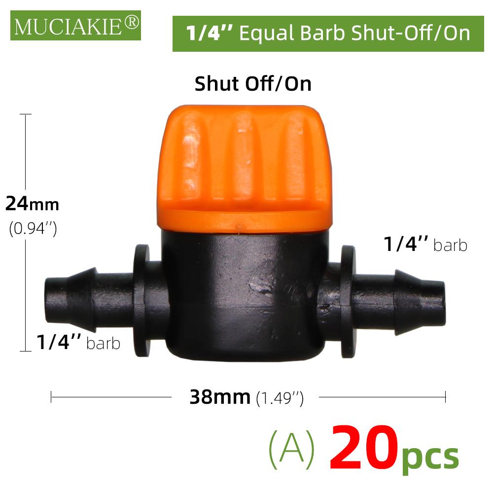 20 Pieces Drip Irrigation Micro Valve Irrigation S... – Grandado