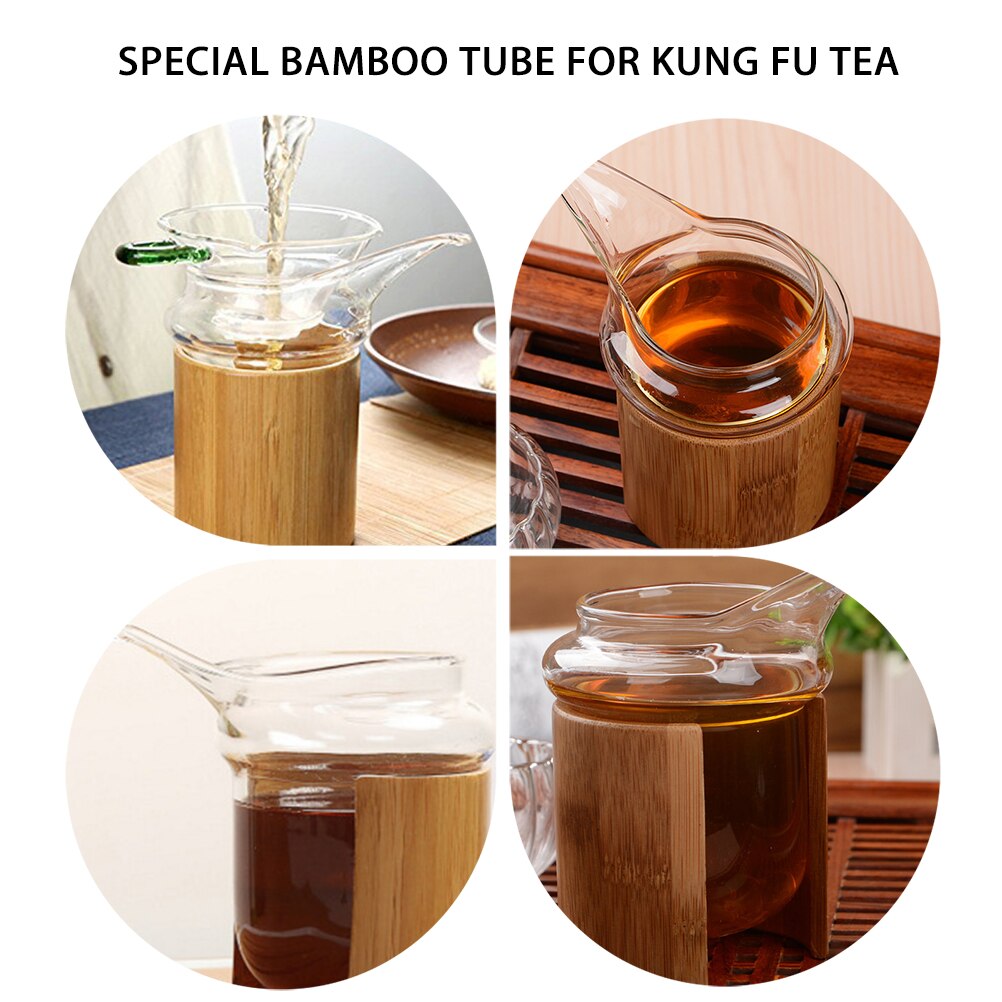 Bamboo Cover Teapot Bamboo Tube Tea Divider Tea Di... – Grandado