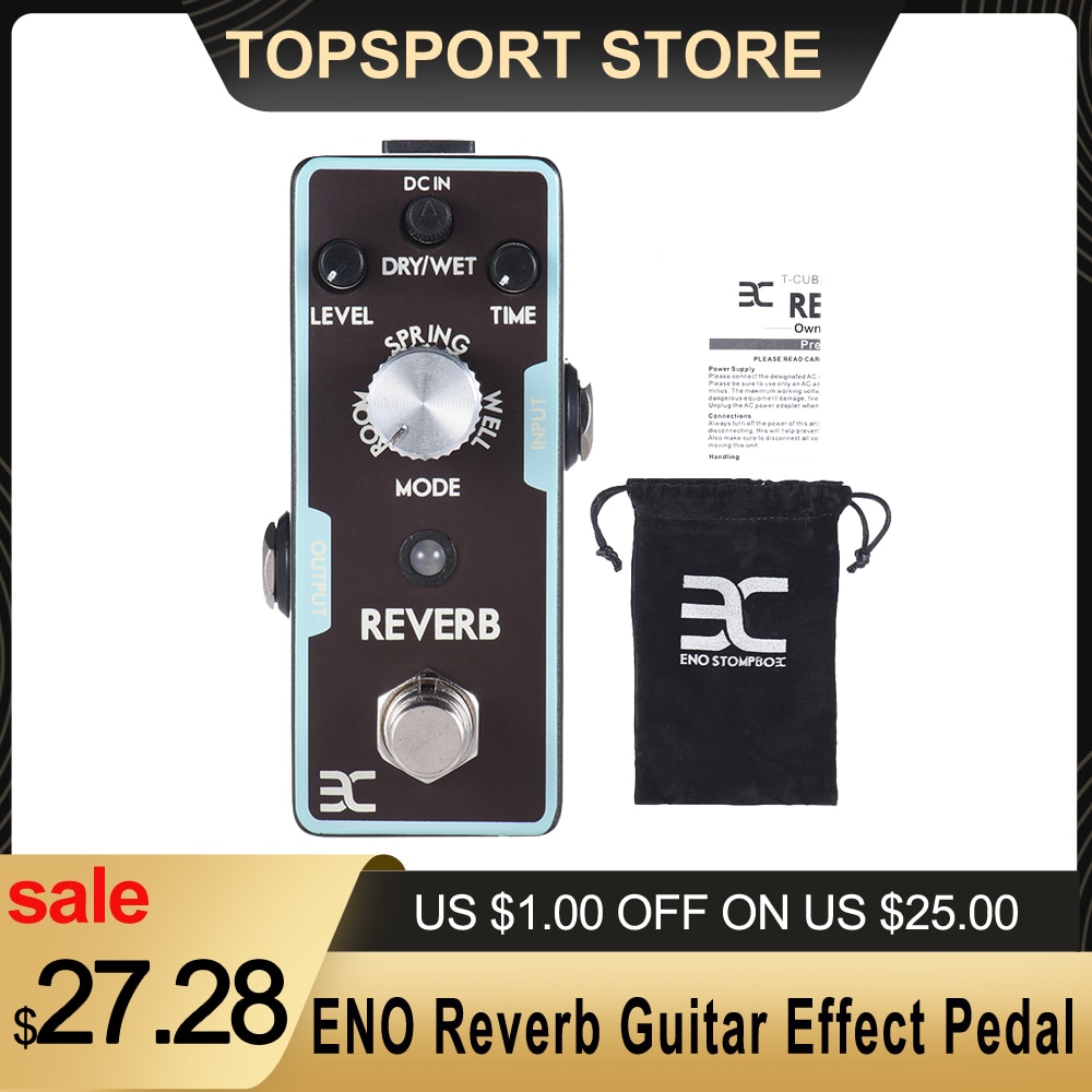 ENO Reverb Guitar Effect Pedal True Bypass guitar ... – Vicedeal